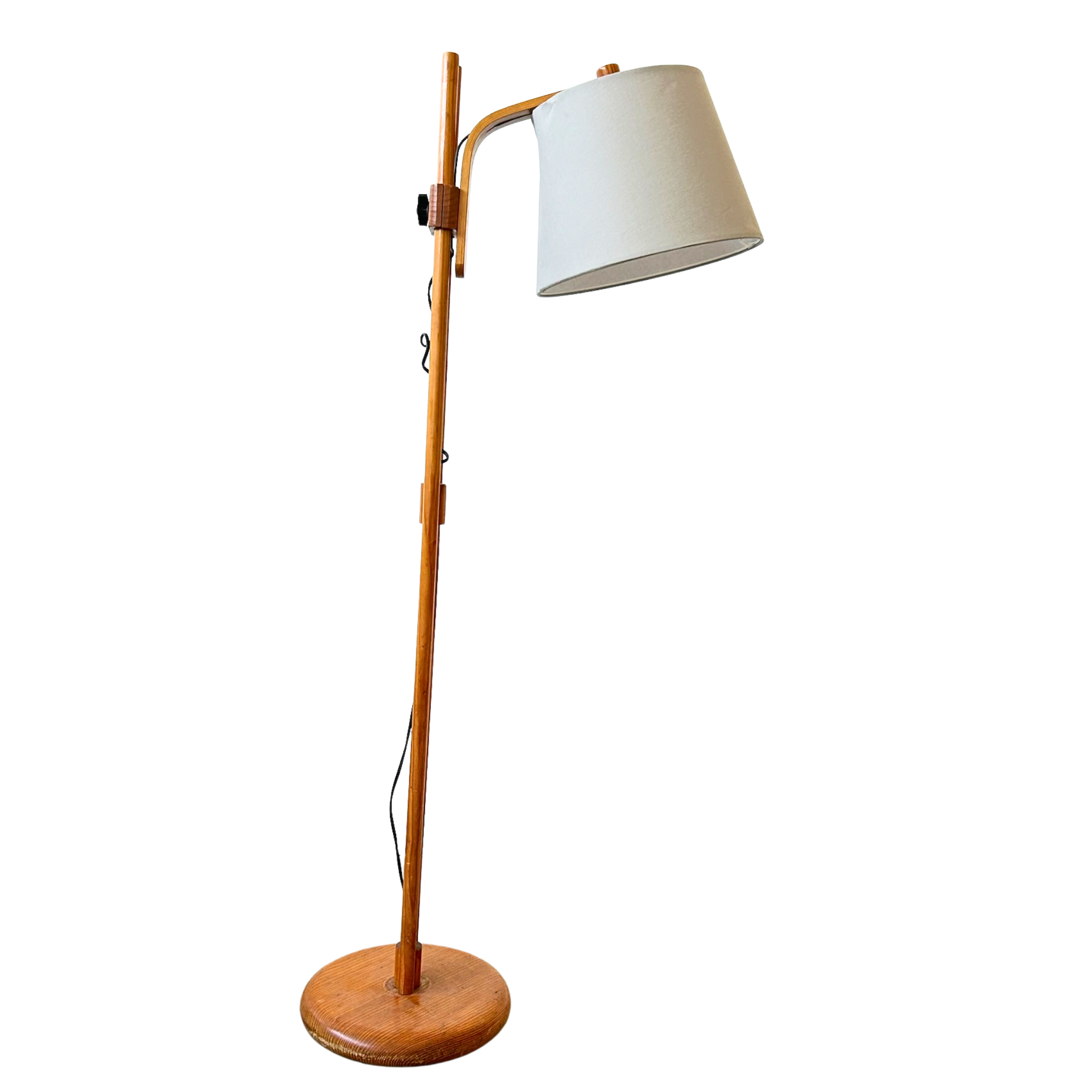 Vintage Scandinavian Adjustable Wood Floor Lamp – Pop Up Home