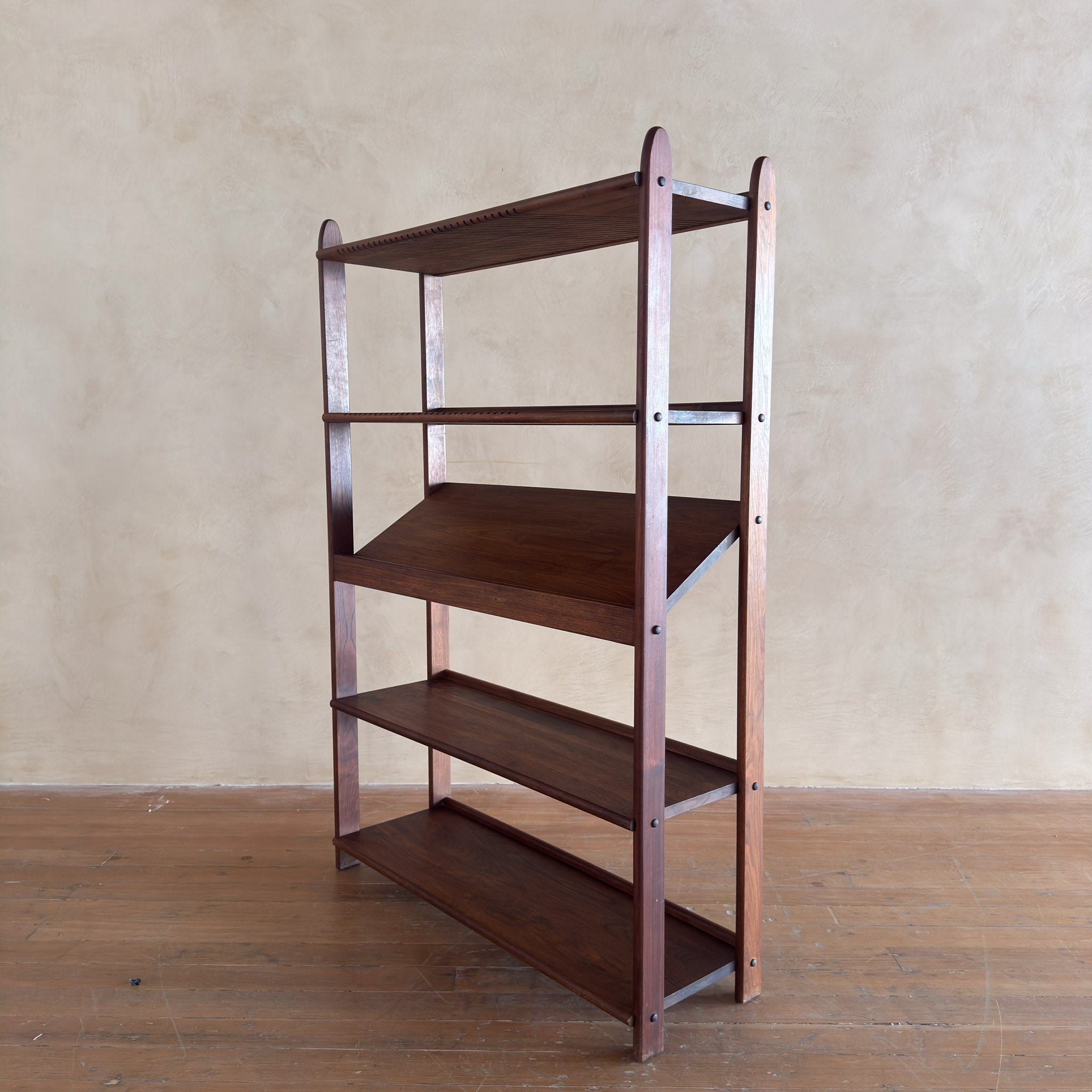 Mid Century Walnut Storage Shelf – Pop Up Home