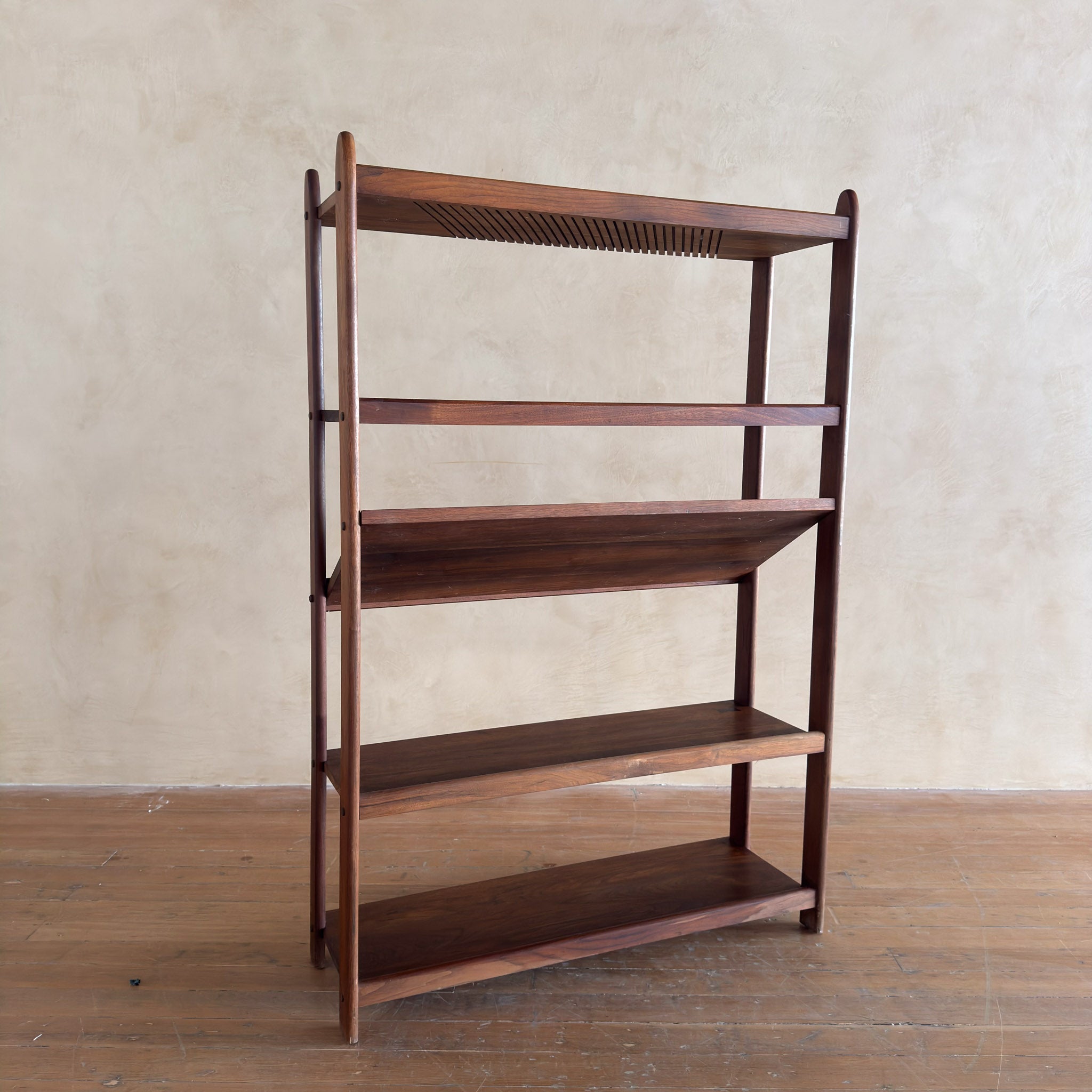 Mid Century Walnut Storage Shelf – Pop Up Home