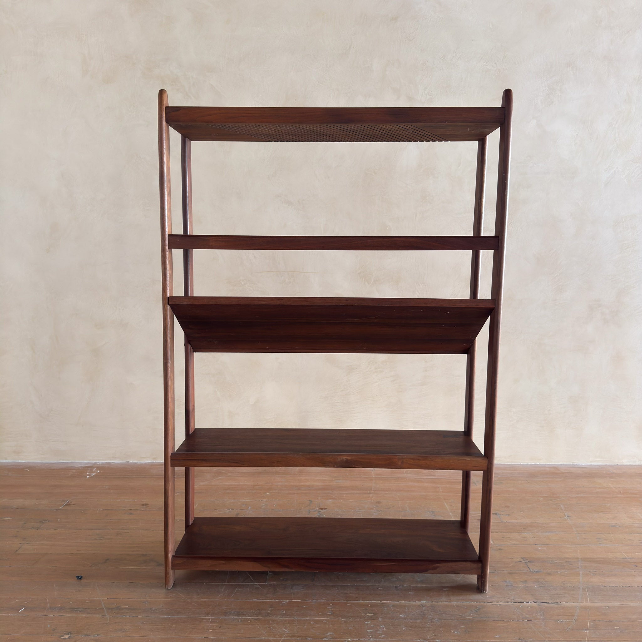 Mid Century Walnut Storage Shelf – Pop Up Home