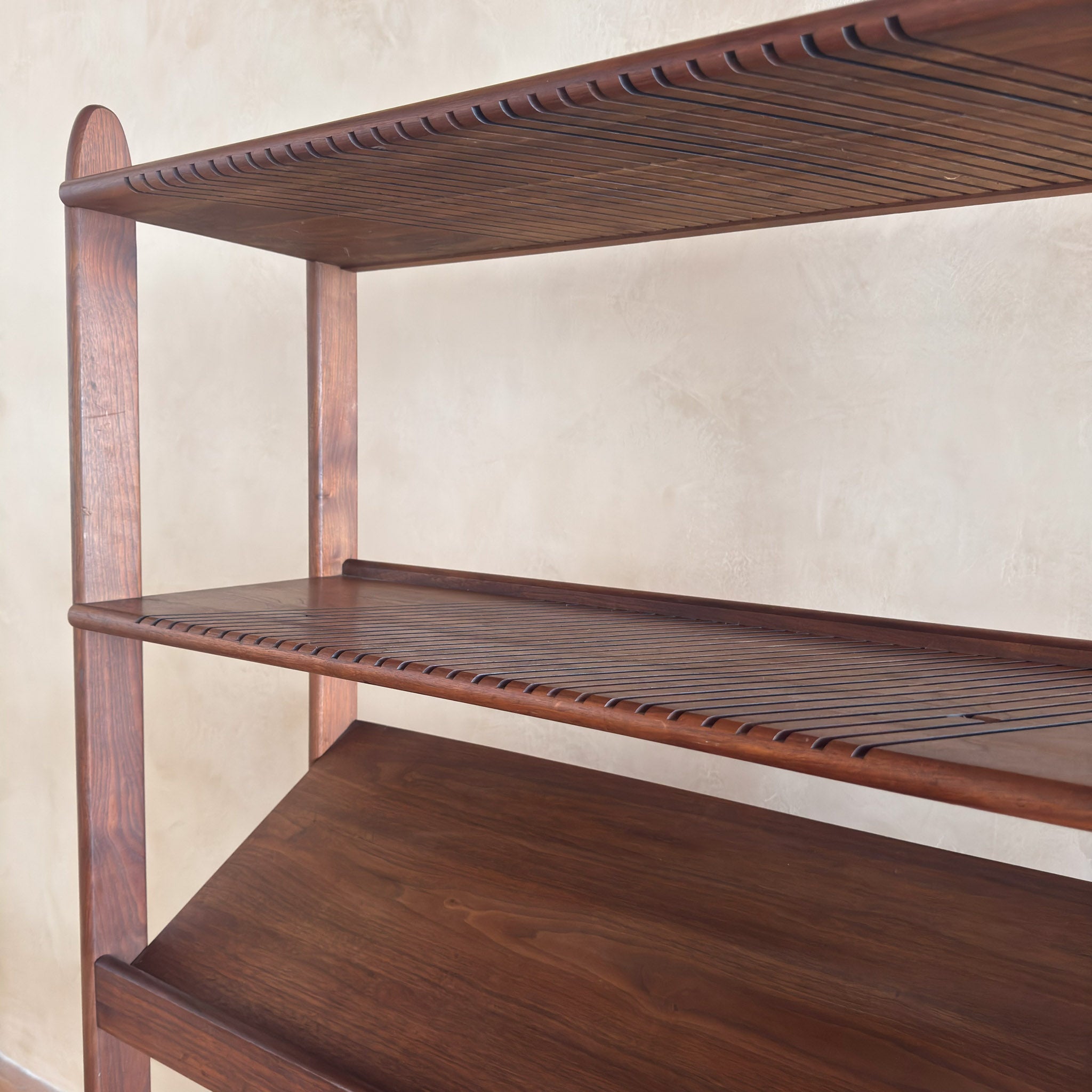 Mid Century Walnut Storage Shelf – Pop Up Home
