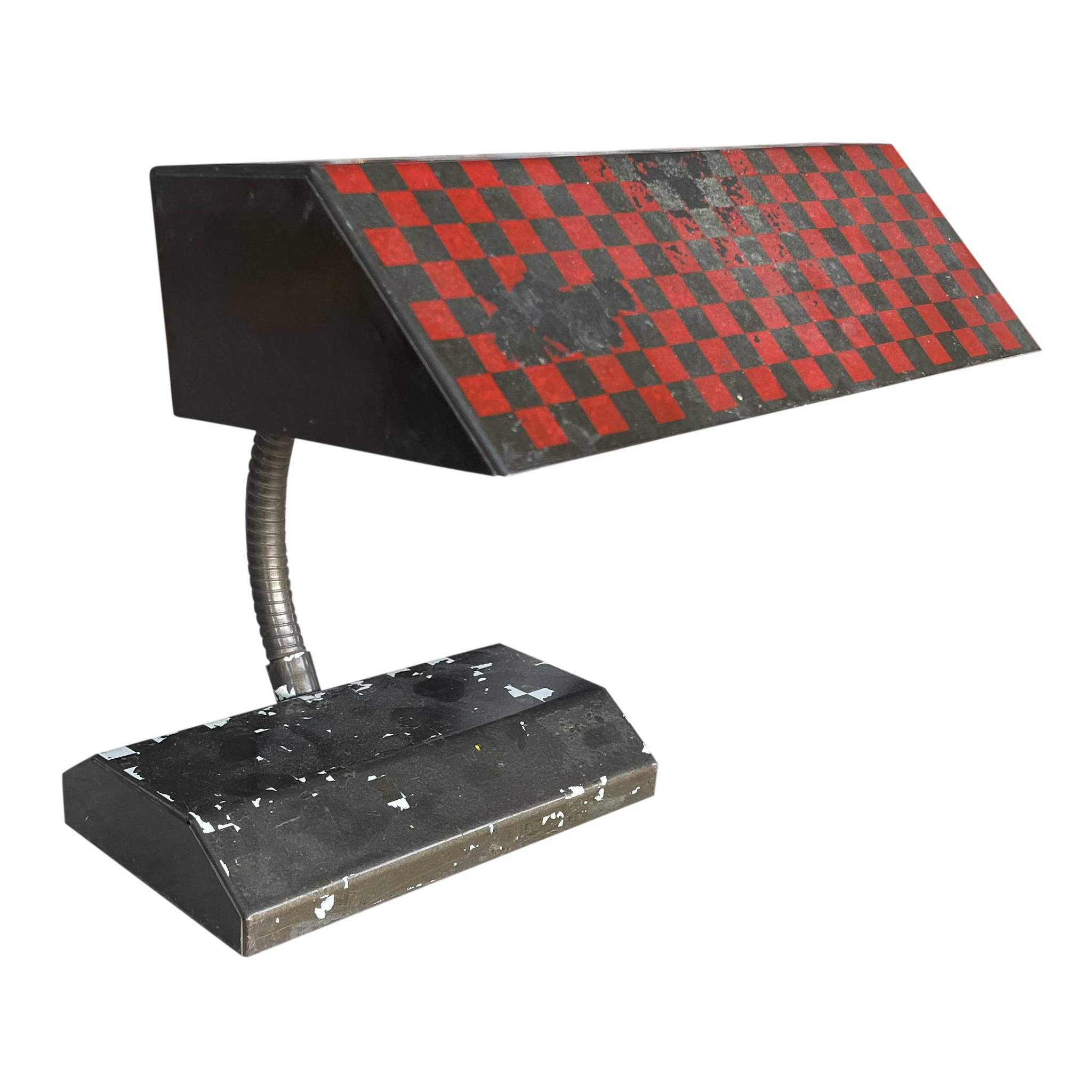 Red Checkered Desk Lamp – Pop Up Home