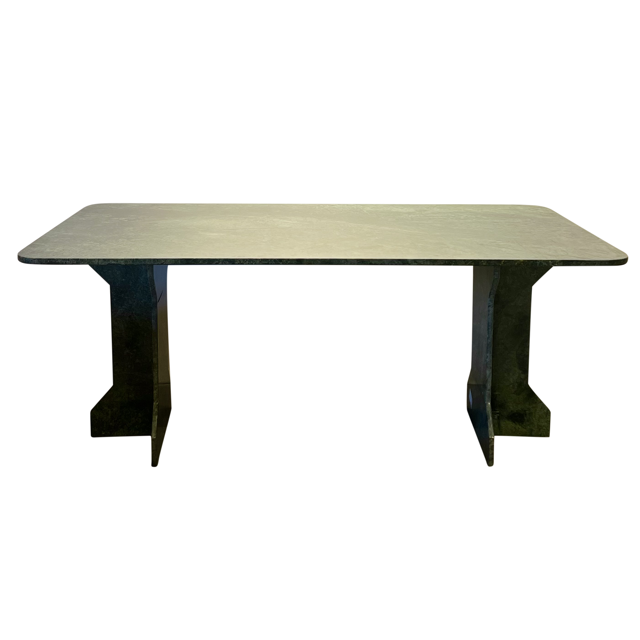 Green Marble Sculptural Base Dining Table – Pop Up Home